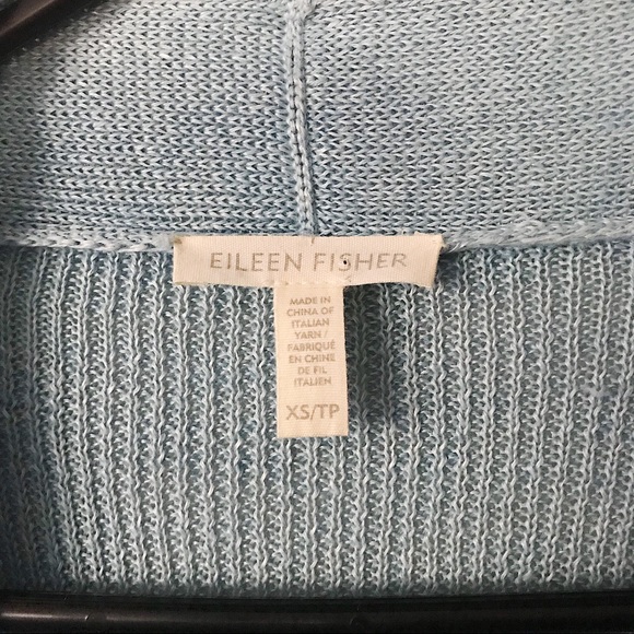Eileen Fisher | Sweaters | Eileen Fisher Powder Blue Waterfall Cardigan ...